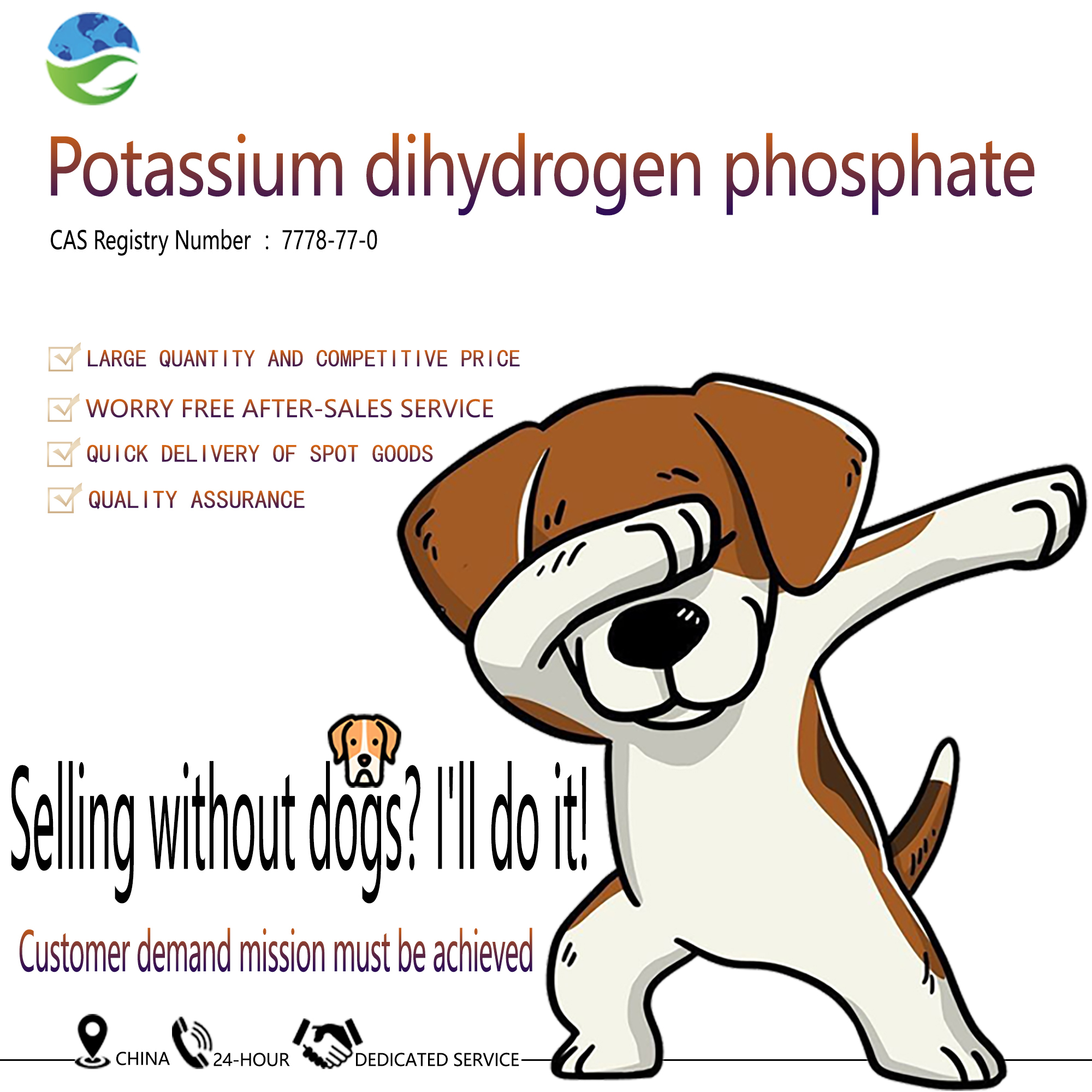 Wysokiej czystości fosforan monopotasu MKP KH₂PO₄ nawóz